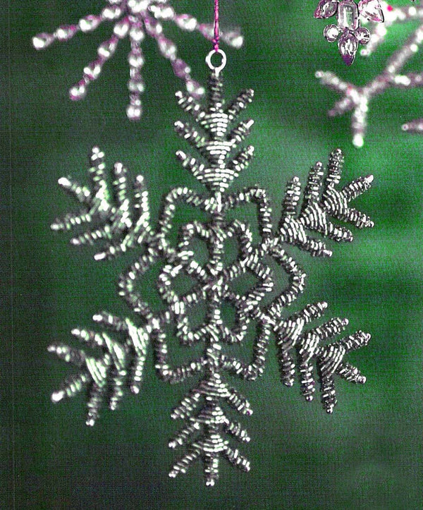 Victorian Snowflake Decorative Christmas Ornaments - Set Of 5 | MapleNest