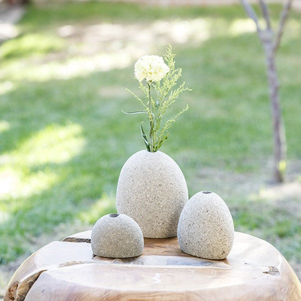 Natural Stone Bud Vases Set of 3 | MapleNest