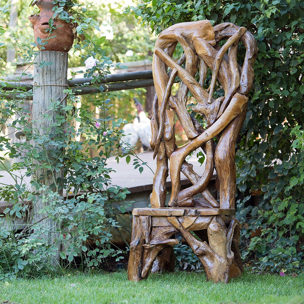Habini Teak Driftwood King Chair | MapleNest